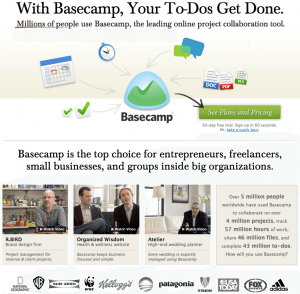 Best Landing Page Designs: Basecamp - lonelybrand - Breaking Tech News ...