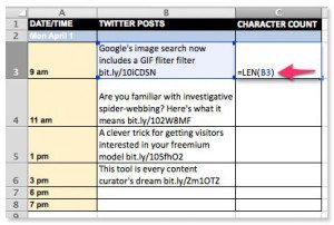 How to Check Tweet Length from an Excel Editorial Calendar ...